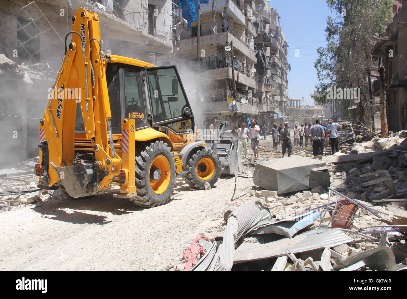 Aleppo, Syria. 16th Aug, 2016. Twelve people have been killed during a ...
