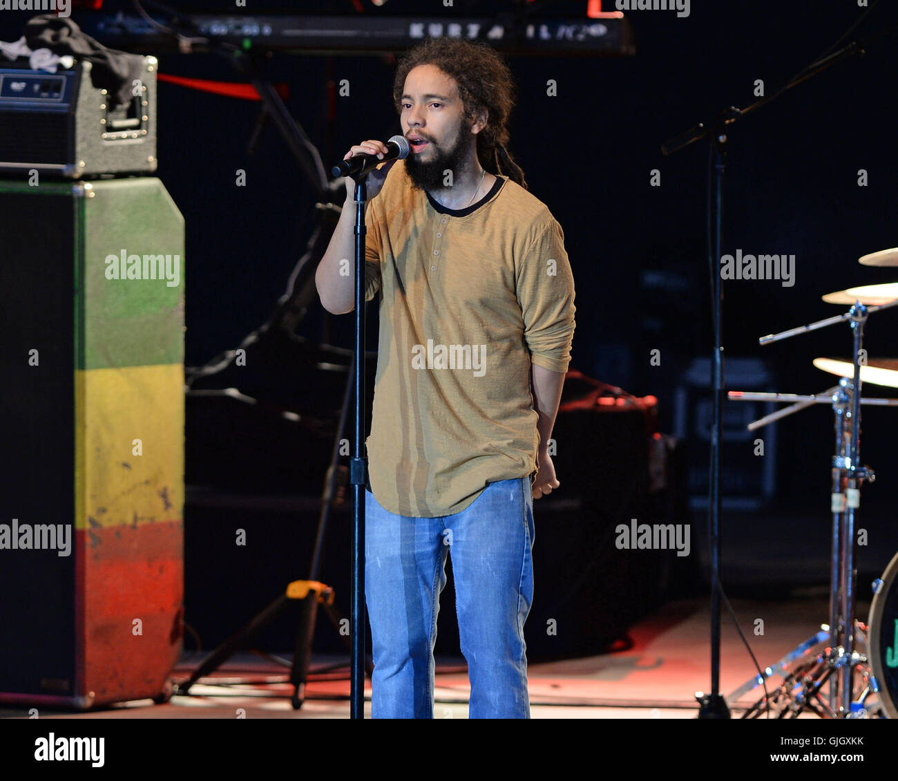 POMPANO BEACH FL - AUGUST 15: Jo Mersa Marley in concert at The Pompano ...