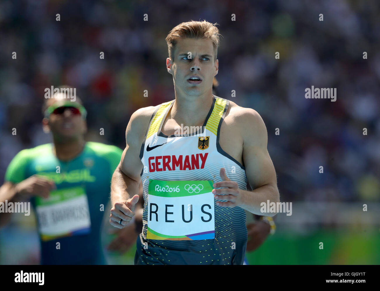 Rio de Janeiro, Brazil. 16th Aug, 2016. Julian Reus of Germany competes ...