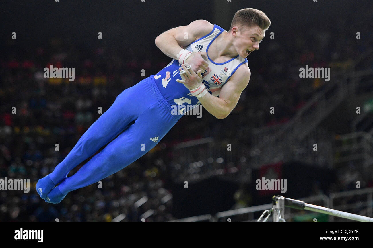 Rio de Janeiro, Brazil. 16th Aug, 2016. Nile Wilson of Great Britain in ...