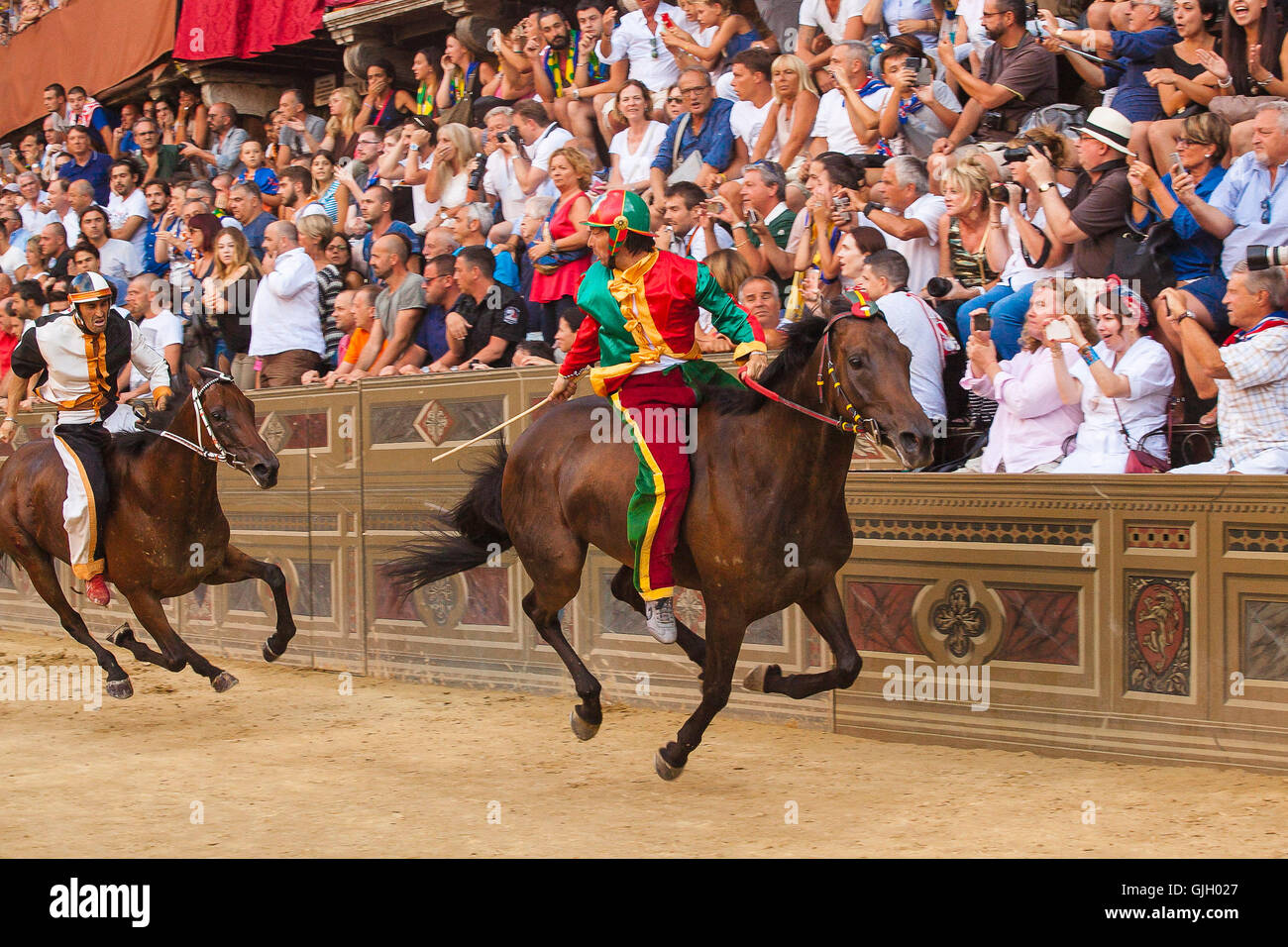 Siena, Italy. 16th August, 2016. The Palio di Siena is a horse race ...