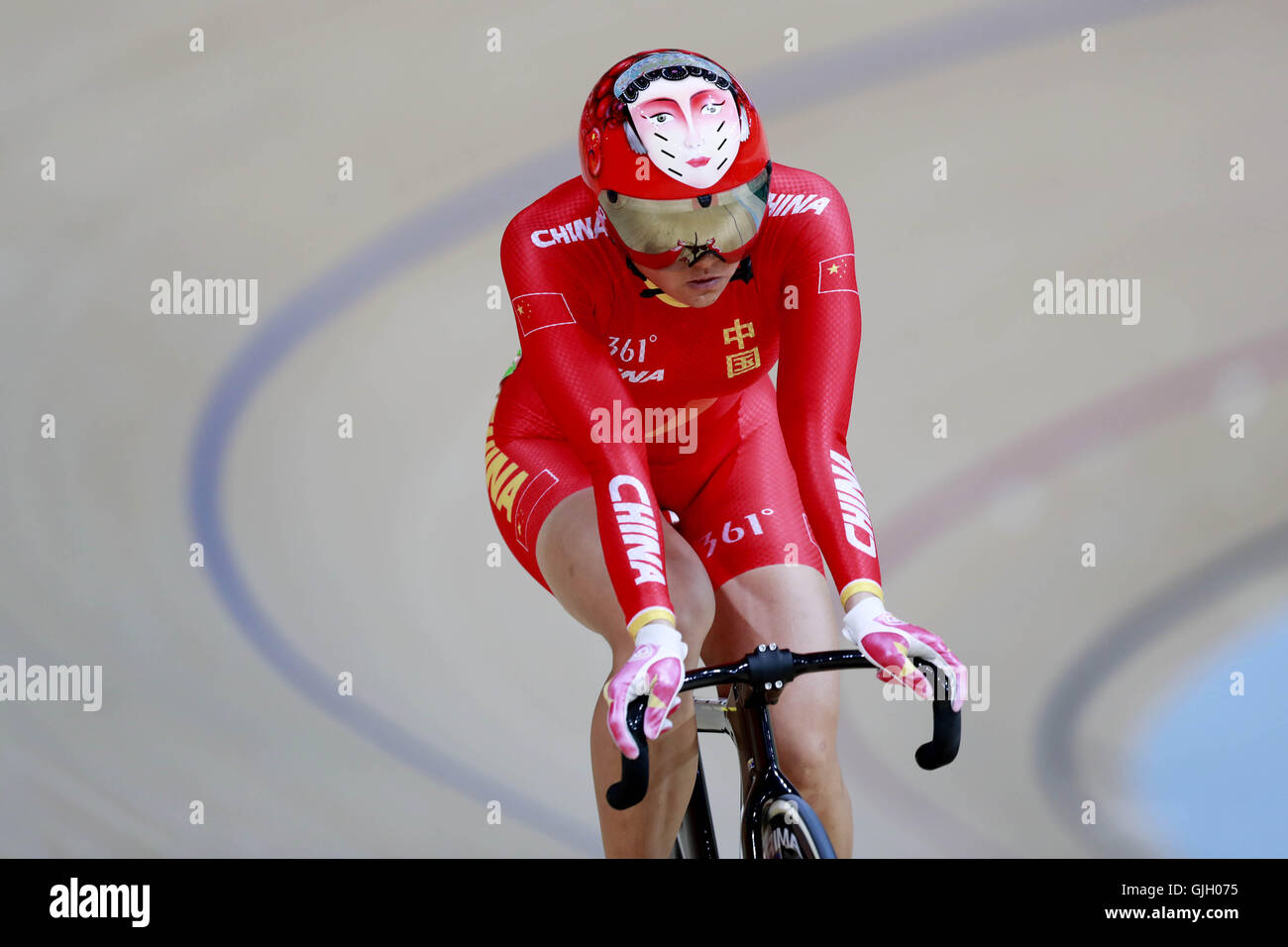 Rio De Janeiro, Brazil. 16th Aug, 2016. China's Zhong Tianshi competes ...