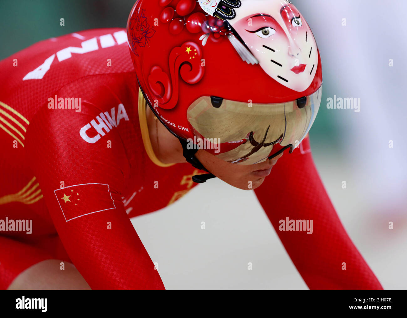 Rio De Janeiro, Brazil. 16th Aug, 2016. China's Zhong Tianshi competes ...