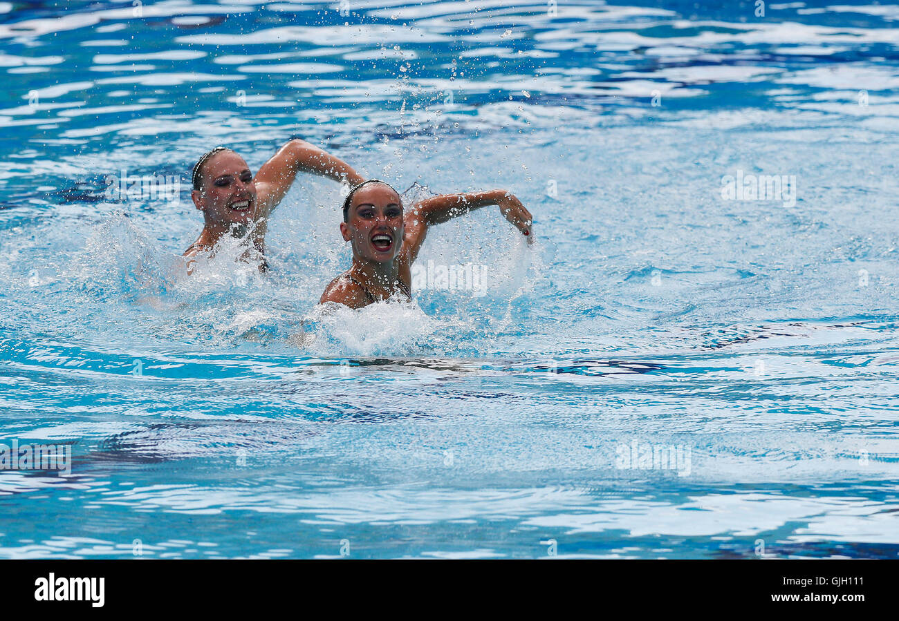 Rio de Janeiro, Brazil. 16th August, 2016. OLYMPICS 2016 SYNCHRONIZED ...