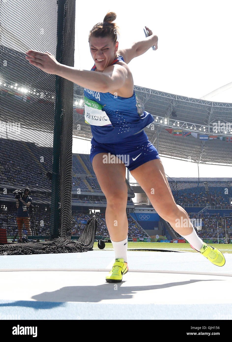 Rio De Janeiro, Brazil. 16th Aug, 2016. Sandra Perkovic of Croatia ...