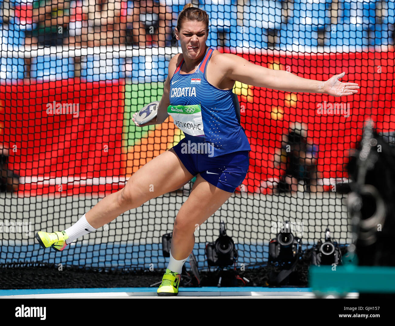 Rio De Janeiro, Brazil. 16th Aug, 2016. Sandra Perkovic of Croatia ...