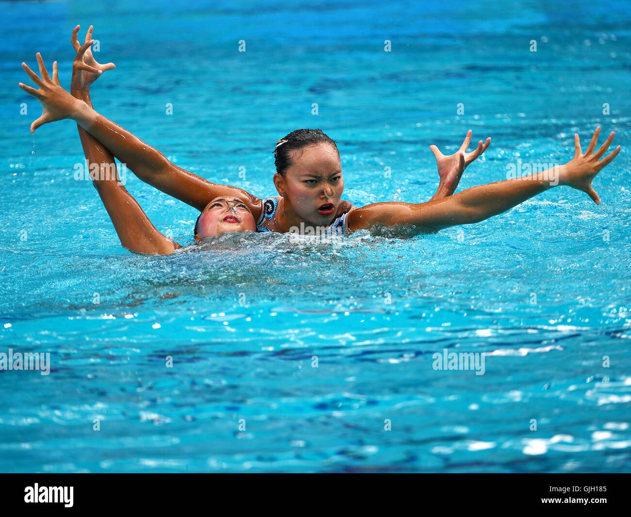 Rio De Janeiro, Brazil. 16th Aug, 2016. China's Huang Xuechen and Sun ...