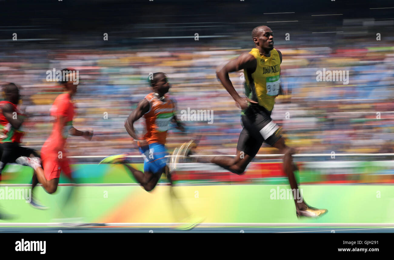 Rio De Janeiro, RJ, Brazil. 16th Aug, 2016. St. Paul sprinter Emmanuel ...