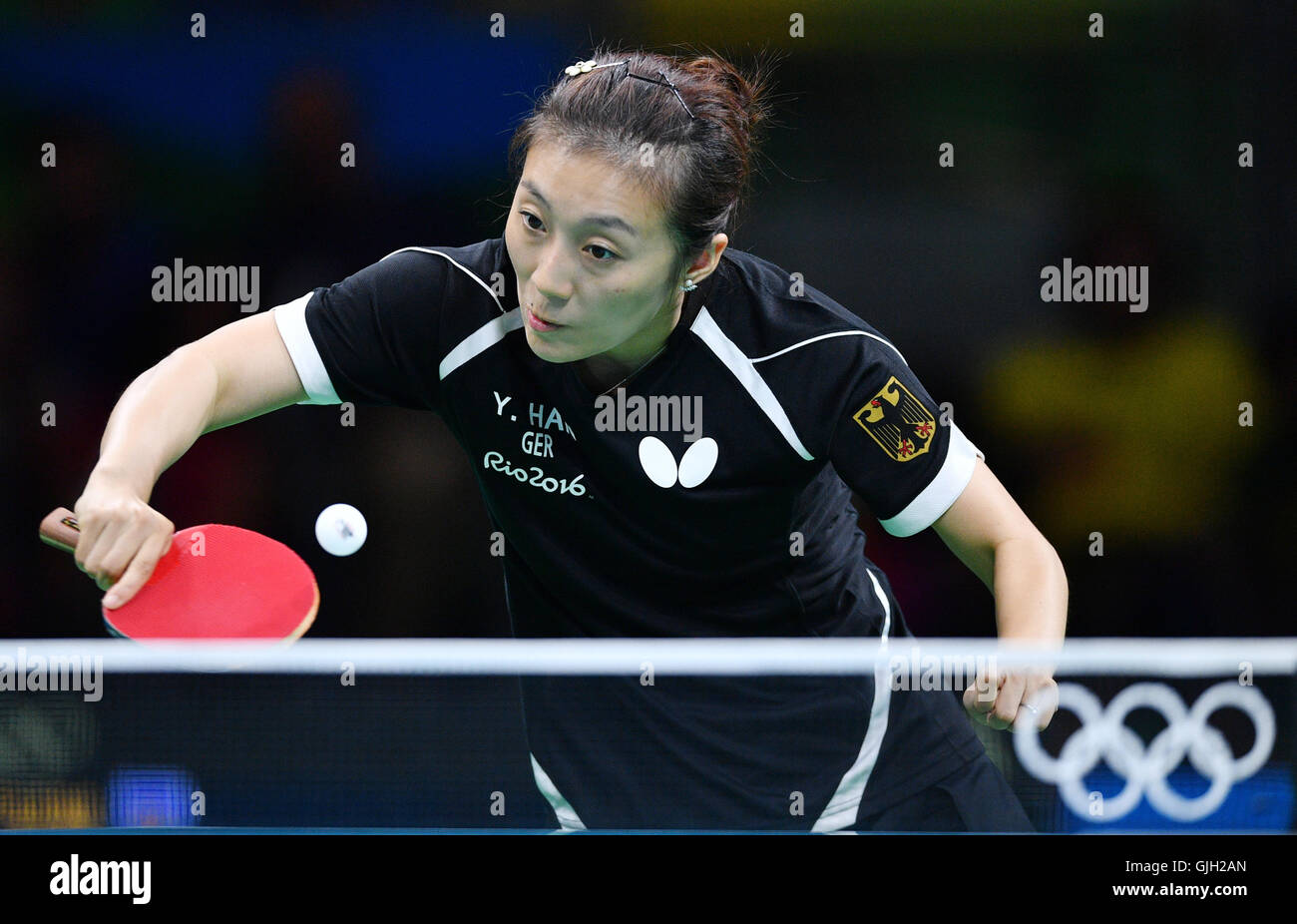 Rio de Janeiro, Brazil. 16th Aug, 2016. Ying Han of Germany in action ...