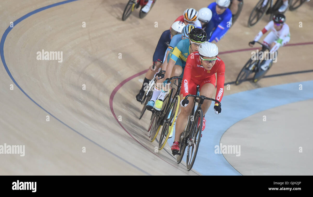 Rio De Janeiro, Brazil. 16th Aug, 2016. China's Luo Xiaoling (front ...