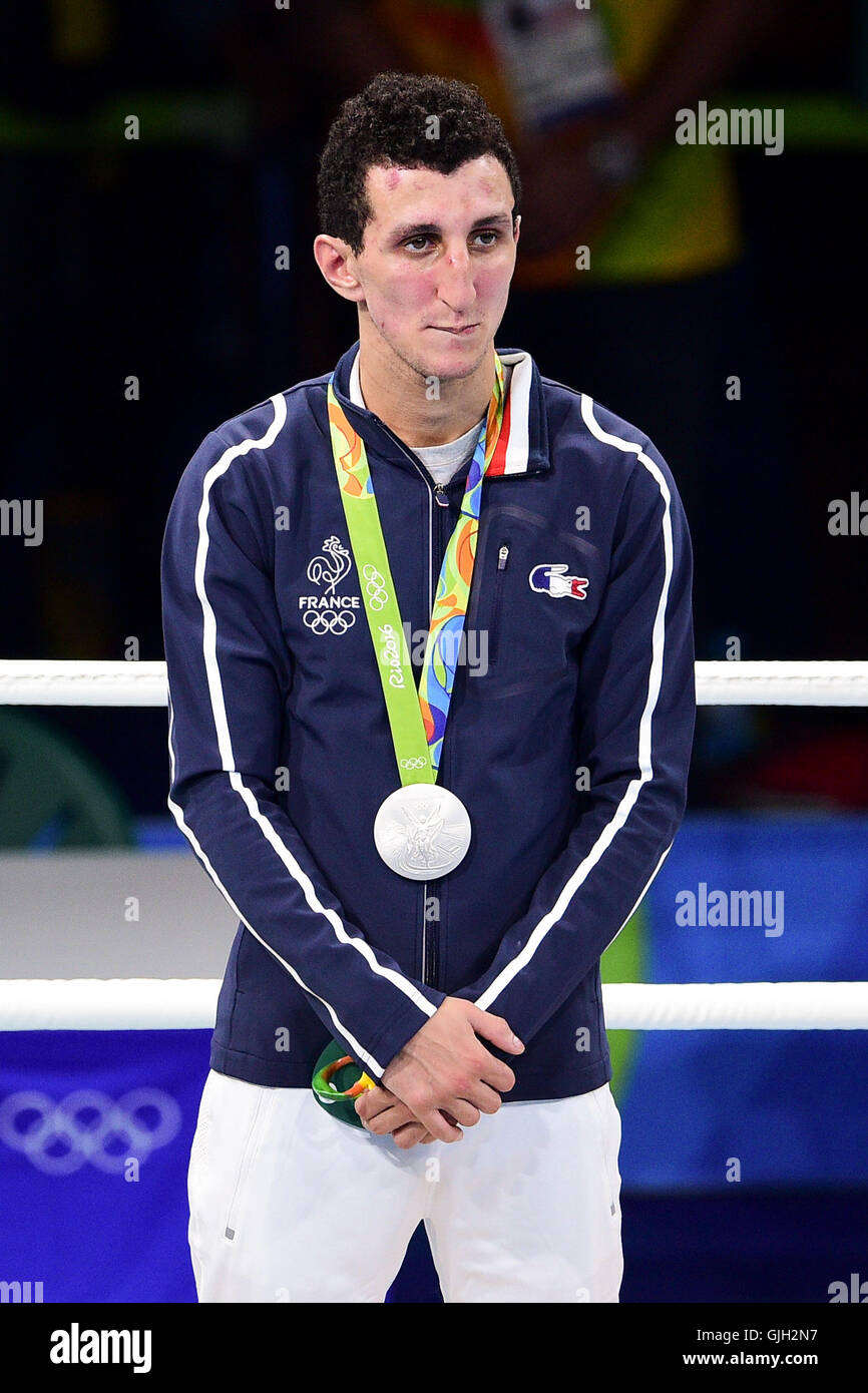 Rio de Janeiro, Brazil. 16th Aug, 2016. podium poids leger 60kg Sofiane ...