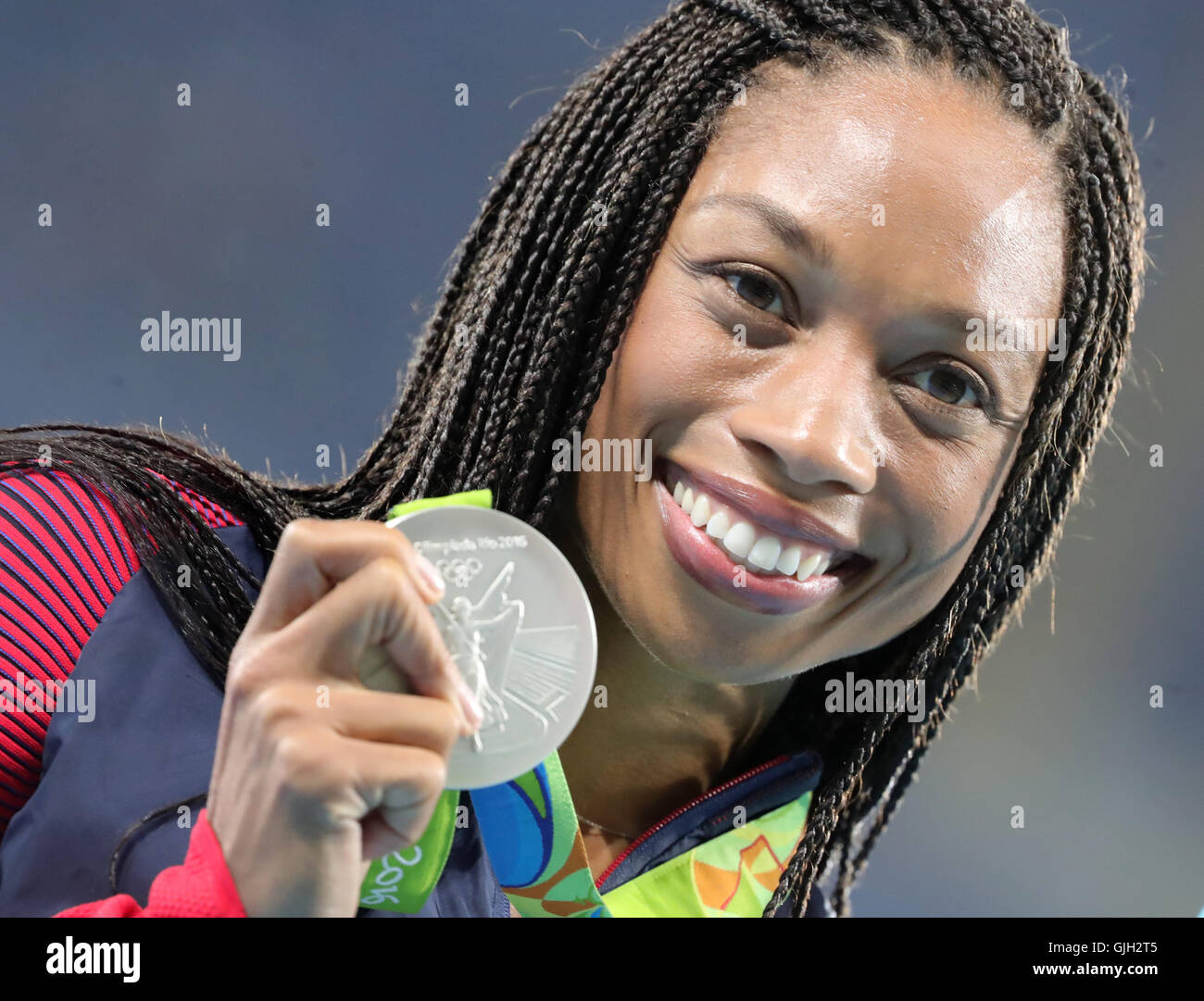 Allyson felix 2016 medal hi-res stock photography and images - Alamy