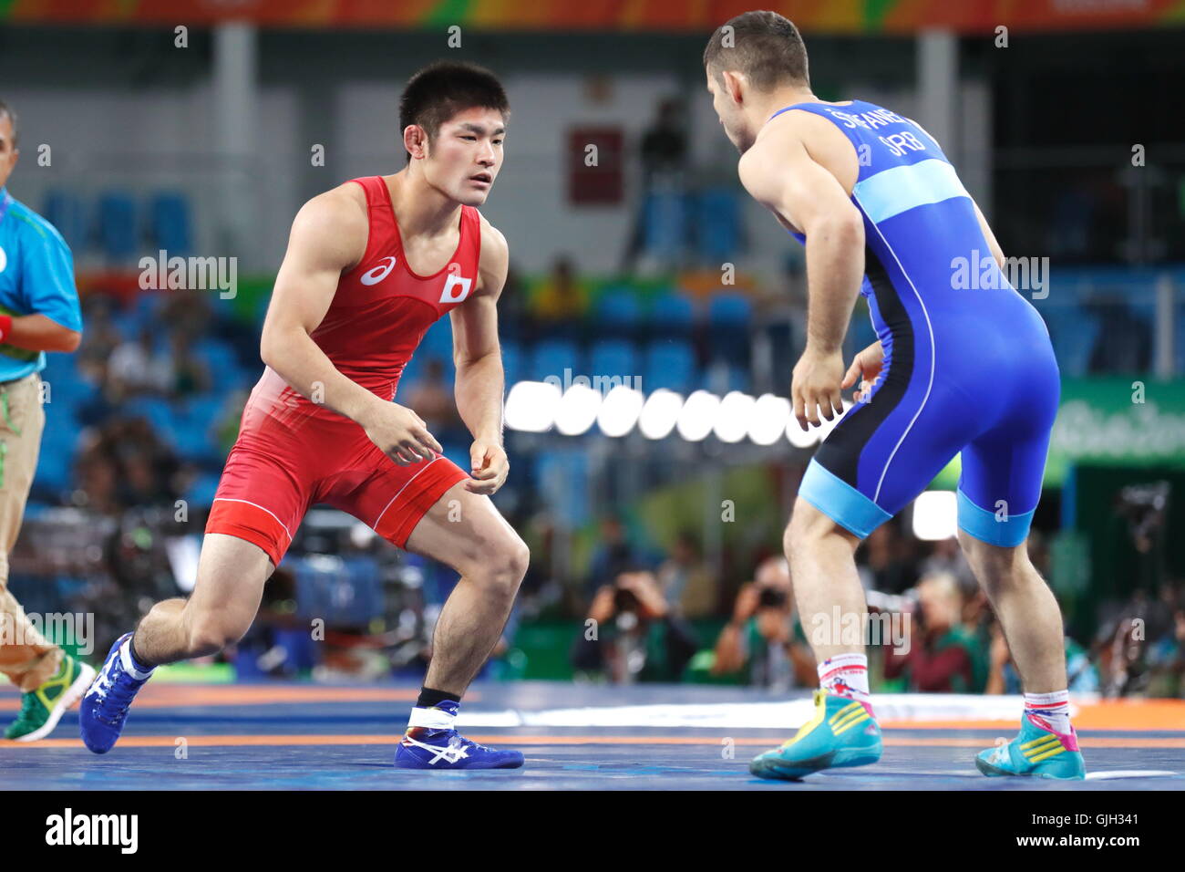 Rio de Janeiro, Brazil. 16th Aug, 2016. Tomohiro Inoue (JPN) Wrestling : Men's Greco-Roman 66kg ...