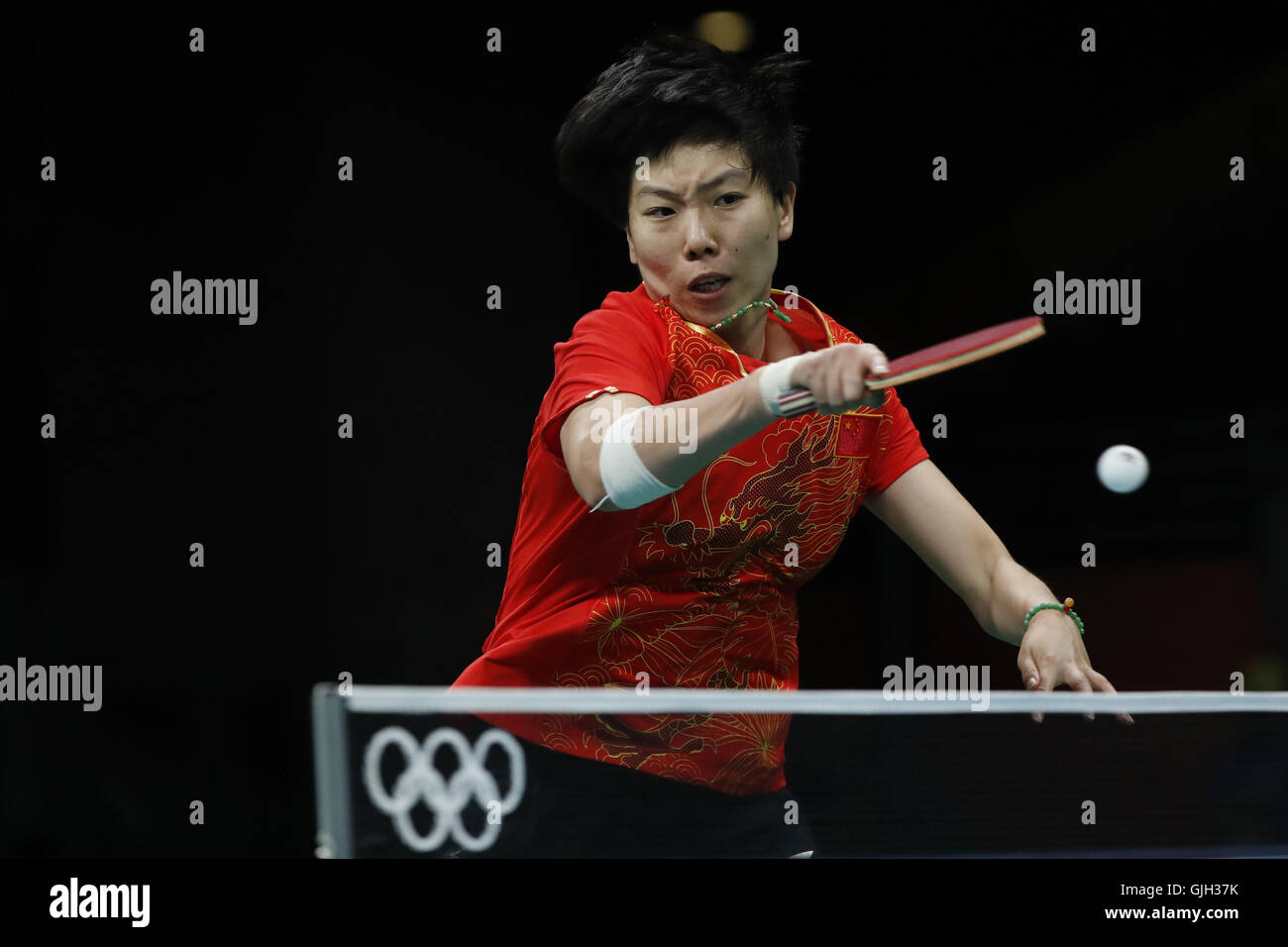 Rio De Janeiro, Brazil. 16th Aug, 2016. China's Li Xiaoxia competes ...