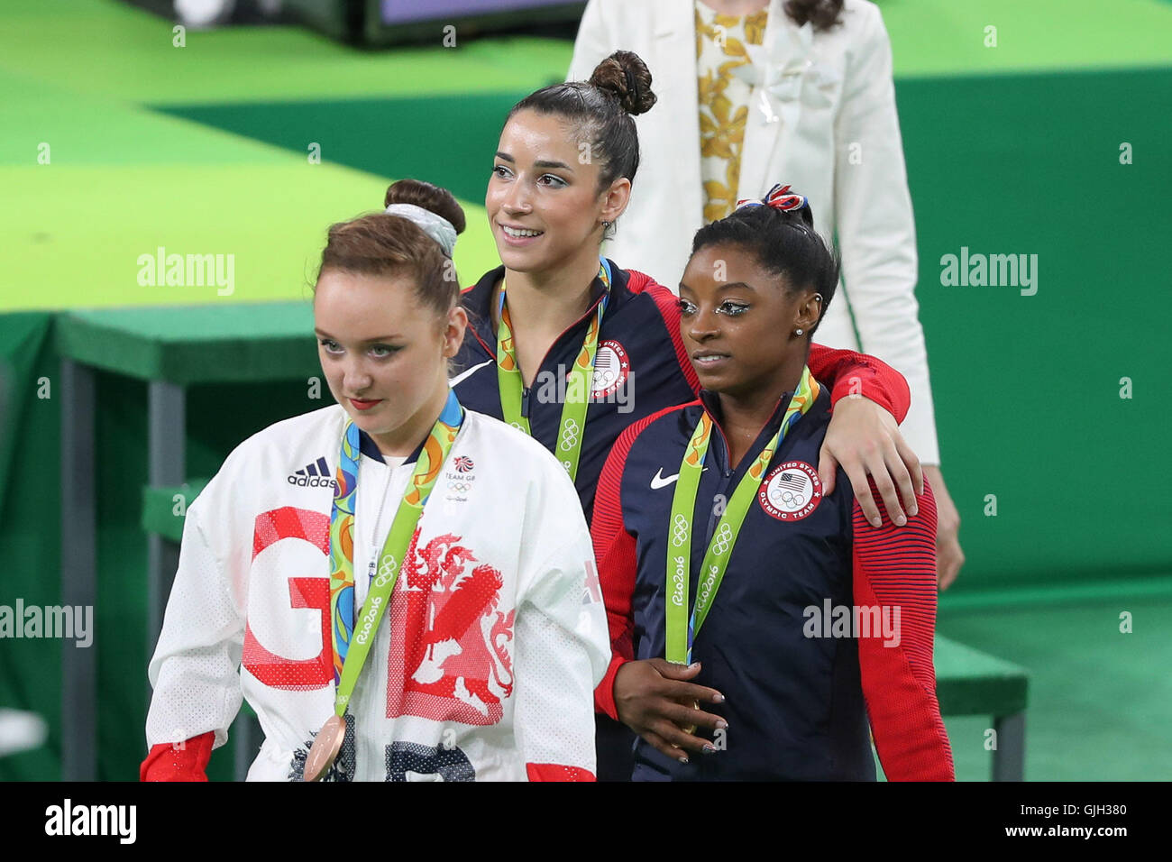 Women's gymnastics podium hi-res stock photography and images - Alamy