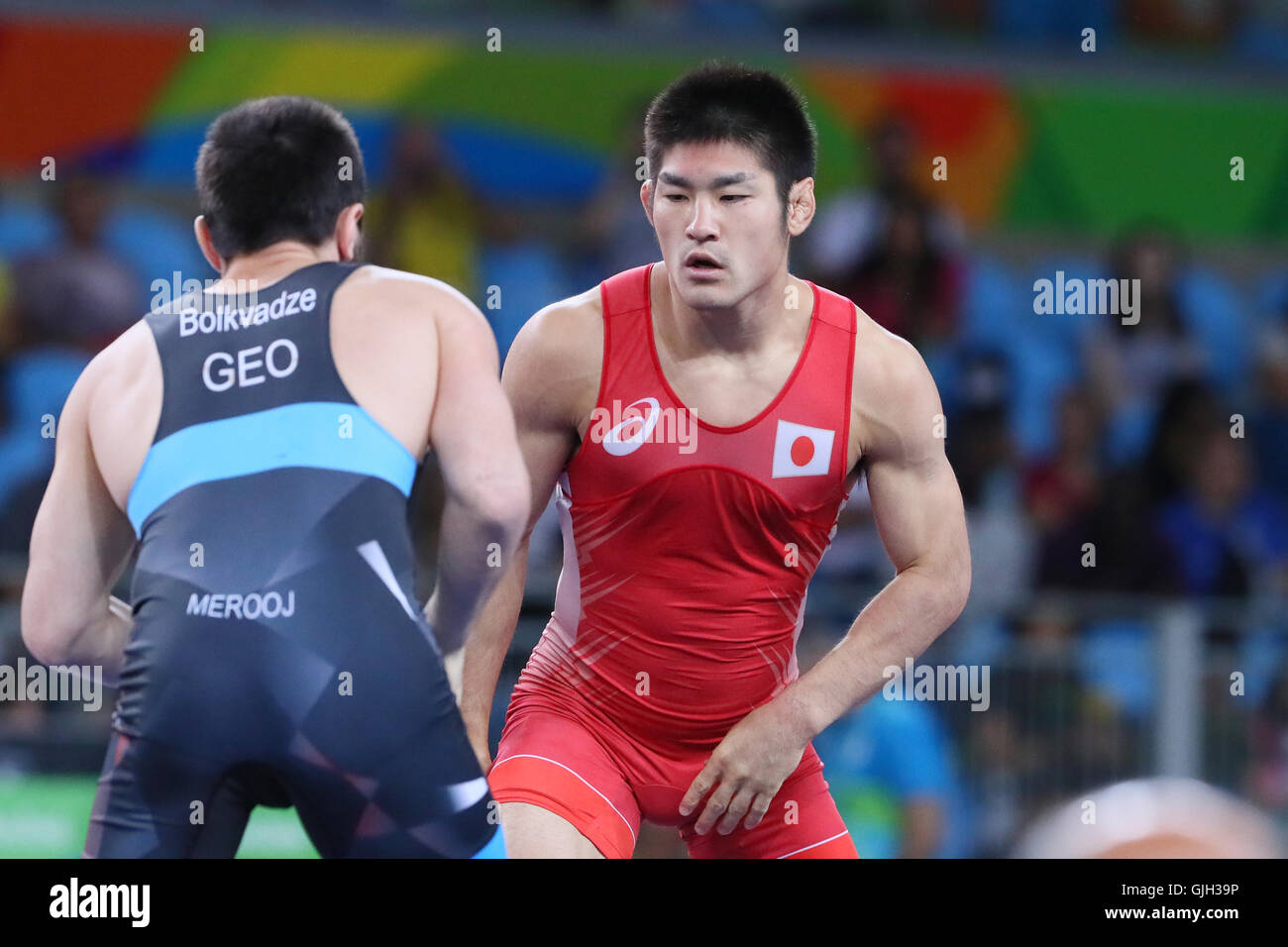 Rio de Janeiro, Brazil. 16th Aug, 2016. Tomohiro Inoue (JPN) Wrestling : Men's Greco-Roman 66kg ...