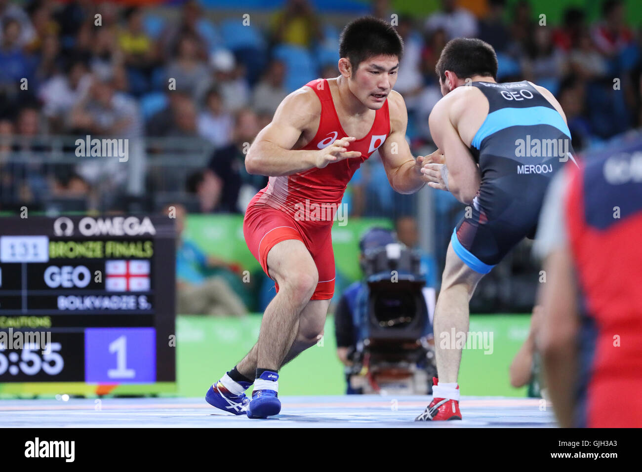 Rio de Janeiro, Brazil. 16th Aug, 2016. Tomohiro Inoue (JPN) Wrestling : Men's Greco-Roman 66kg ...