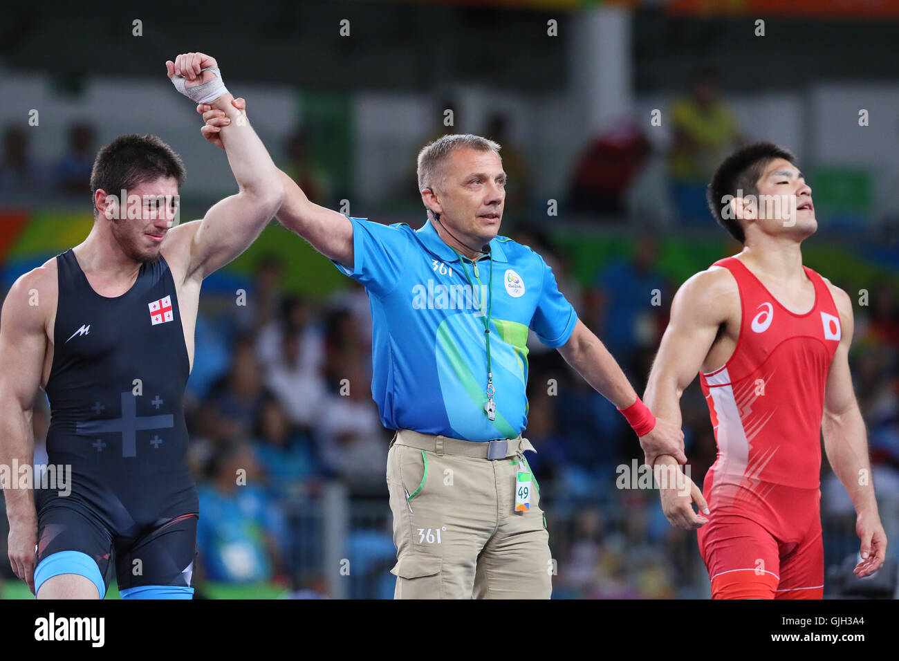 Rio de Janeiro, Brazil. 16th Aug, 2016. Tomohiro Inoue (JPN) Wrestling : Men's Greco-Roman 66kg ...