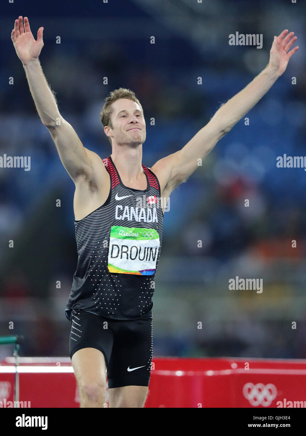 Rio de Janeiro, Brazil. 16th Aug, 2016. Derek Drouin of Canada ...
