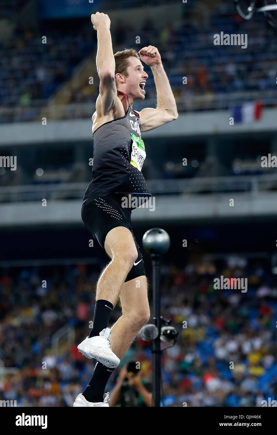 Rio De Janeiro, Brazil. 16th Aug, 2016. Canada's Derek Drouin ...