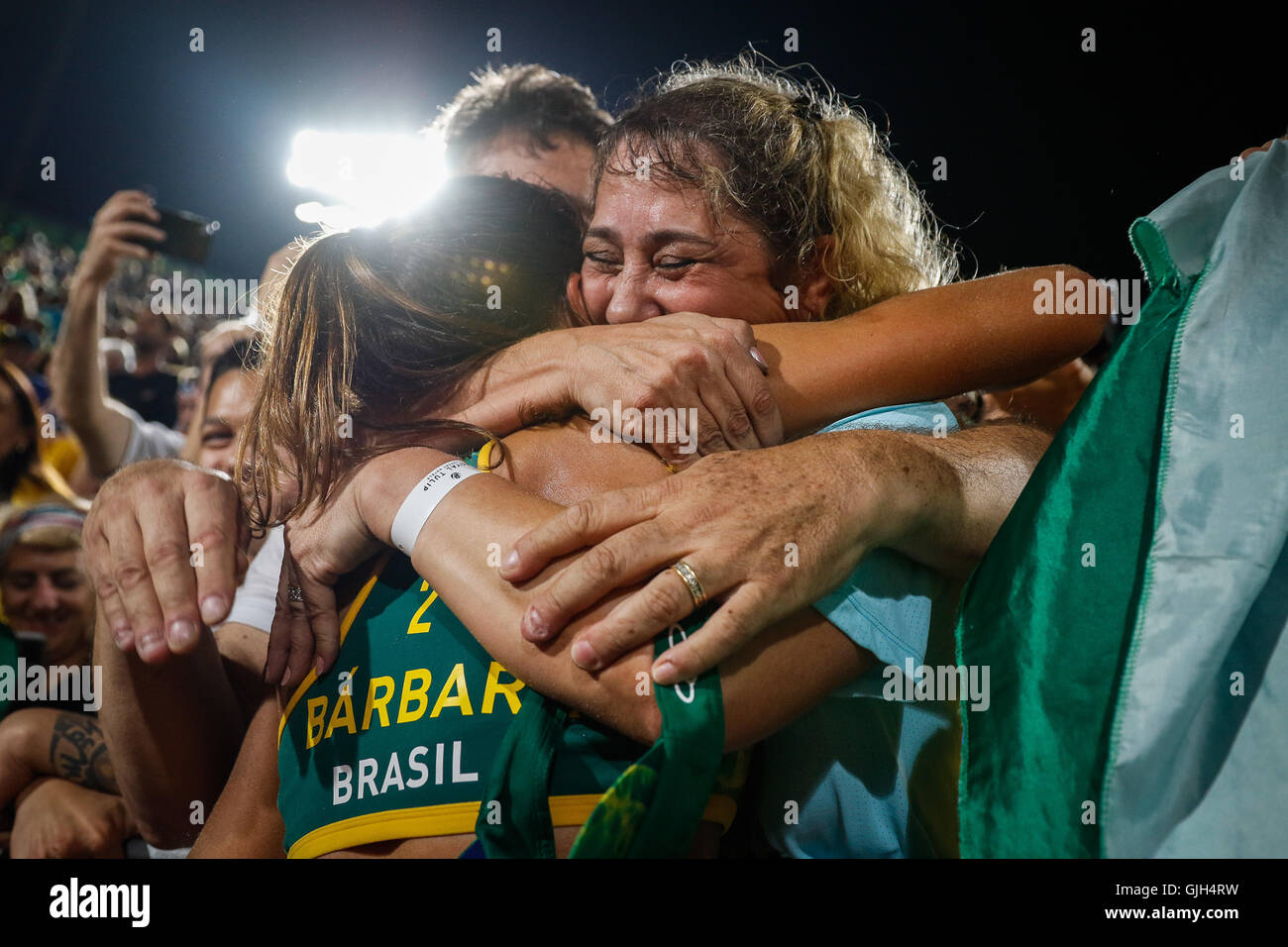 Rio de Janeiro, Brazil. 16th August, 2016. Barbara (BRA) celebrates ...