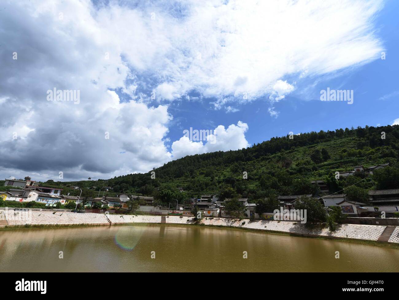 Dayao. 16th Aug, 2016. Photo taken on Aug. 16, 2016 shows a newly-built ...