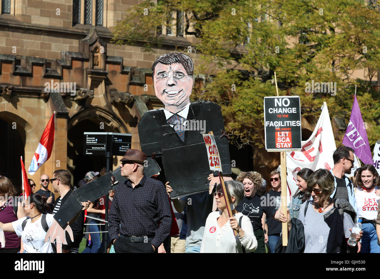 Sydney, Australia. 17 August 2016. A rally organised by the NTEU was ...
