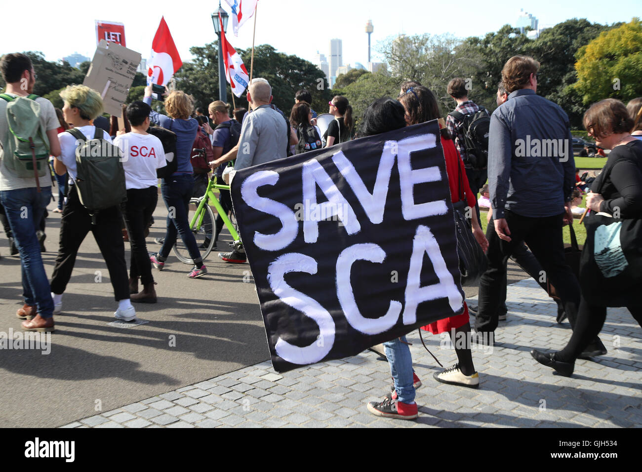 Sydney, Australia. 17 August 2016. A rally organised by the NTEU was ...