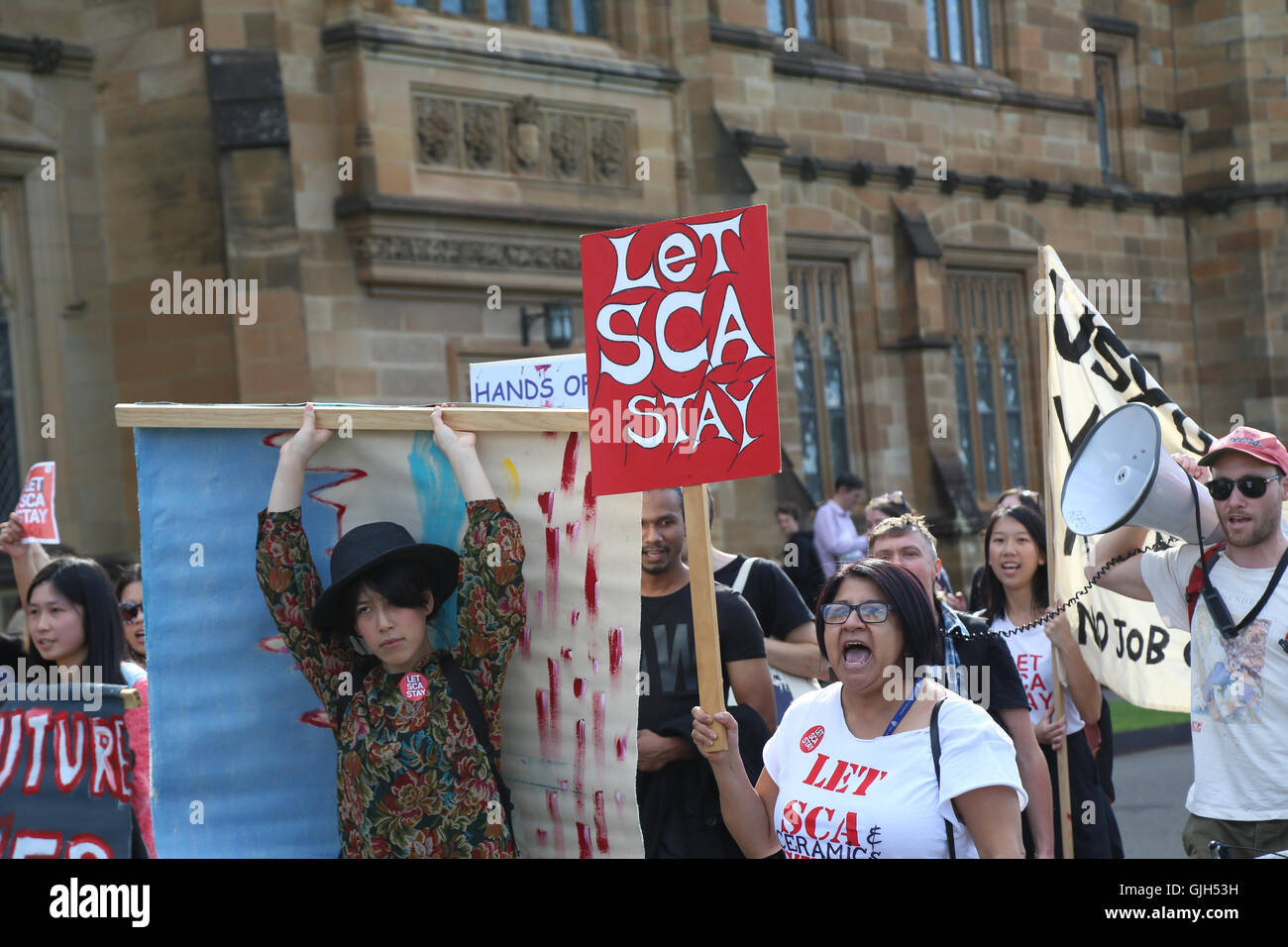Sydney, Australia. 17 August 2016. A rally organised by the NTEU was ...