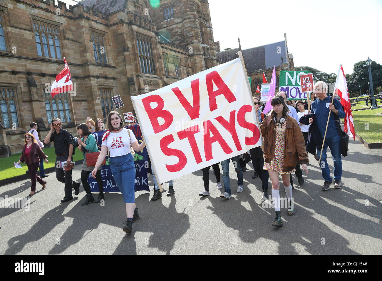 Sydney, Australia. 17 August 2016. A rally organised by the NTEU was ...