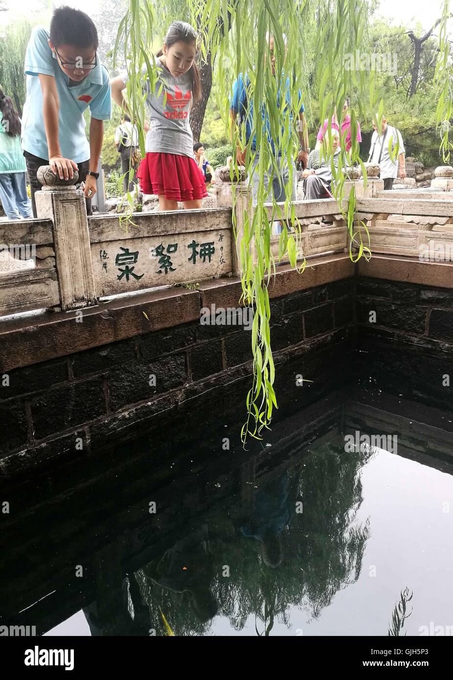 Jinan, China's Shandong Province. 17th Aug, 2016. People visit the ...