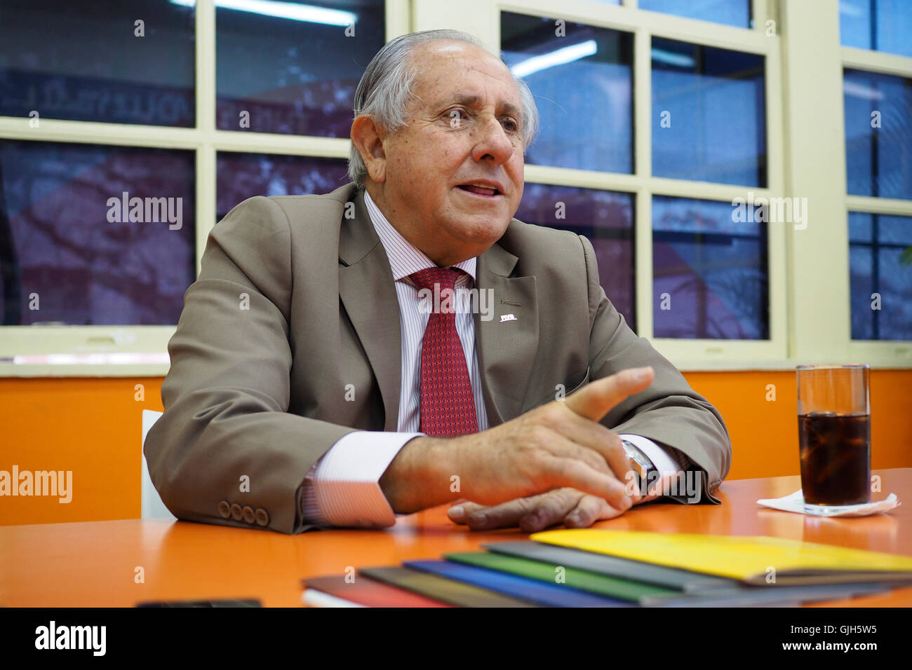 Ary Graca, President of teh Volleyball World Association FIVB, sspeaks ...