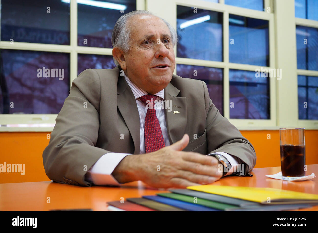 Ary Graca, President of teh Volleyball World Association FIVB, sspeaks ...