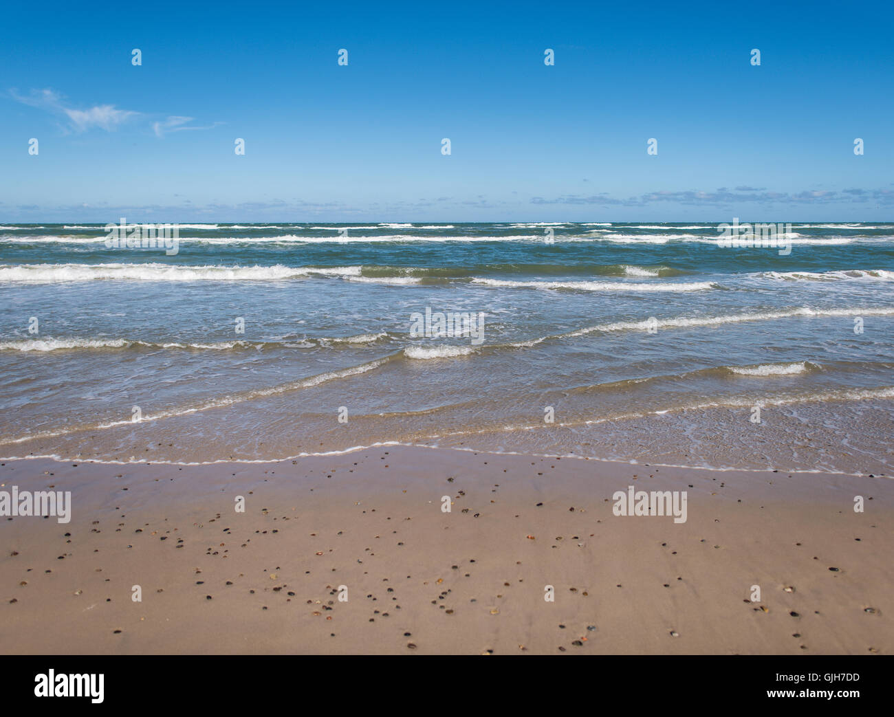 A beach on the westcoast of Denmark near Skagen, photographed on 31 ...