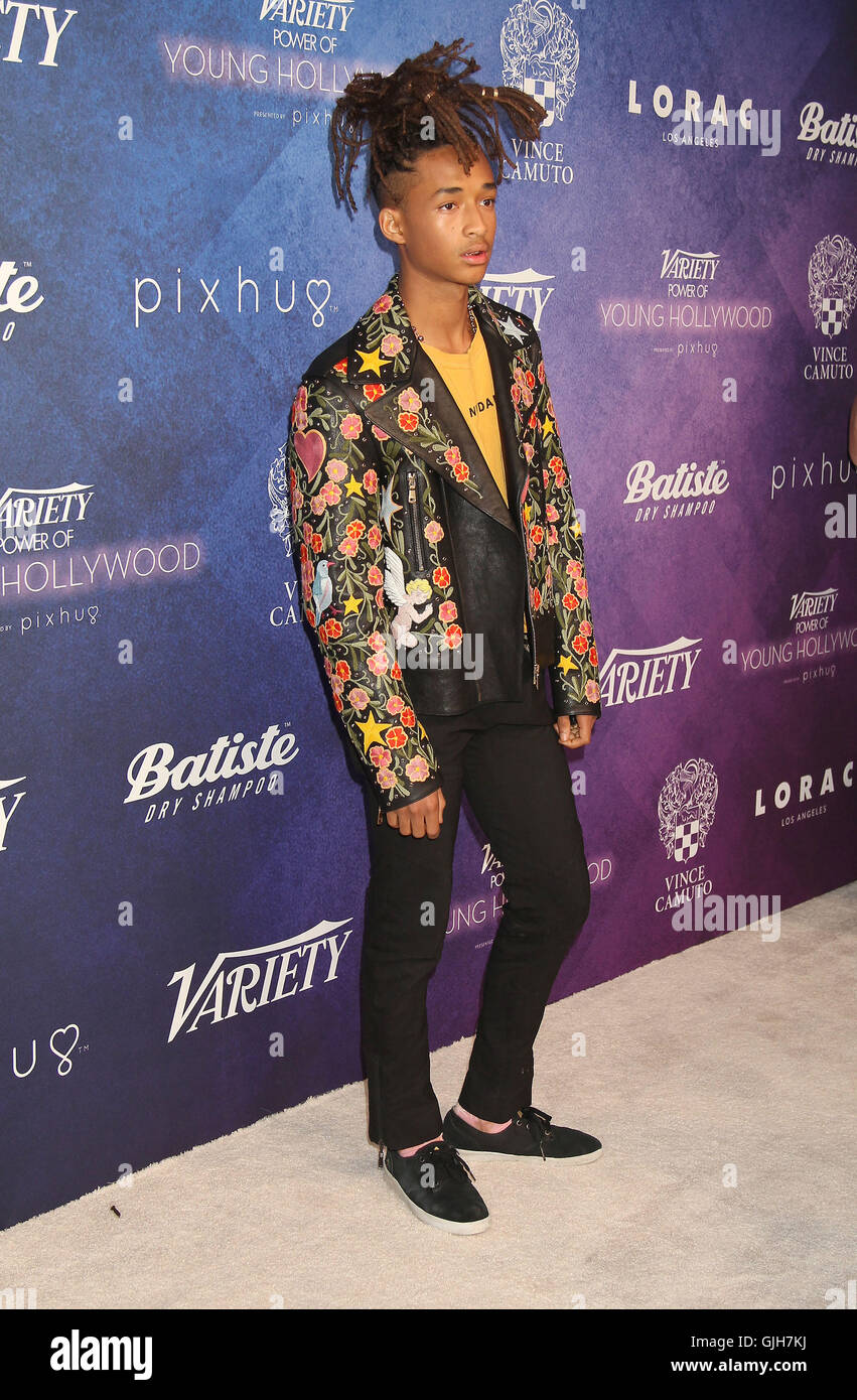 Los Angeles, CA, USA. 16th Aug, 2016. Jaden Smith. Variety's Power Of ...