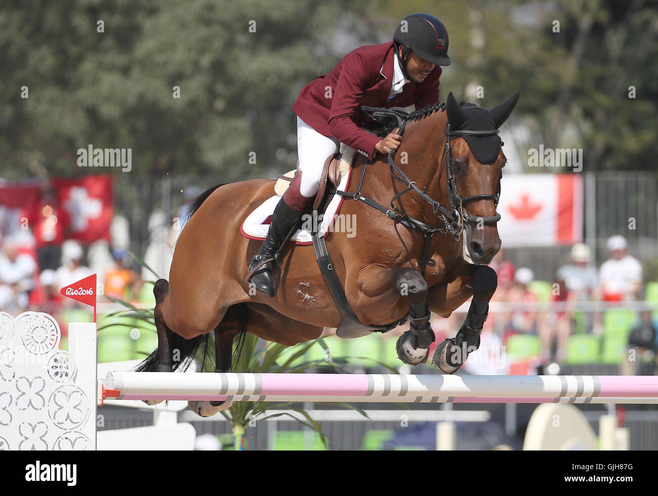 Rio de Janeiro, Brazil. 17th Aug, 2016. Bassem Hassan Mohammed of Qatar ...