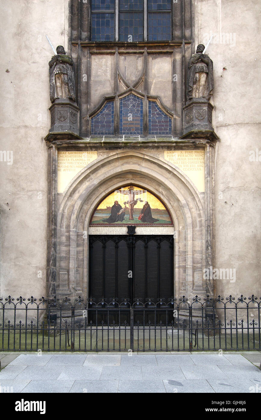 goal of the castle church Stock Photo - Alamy