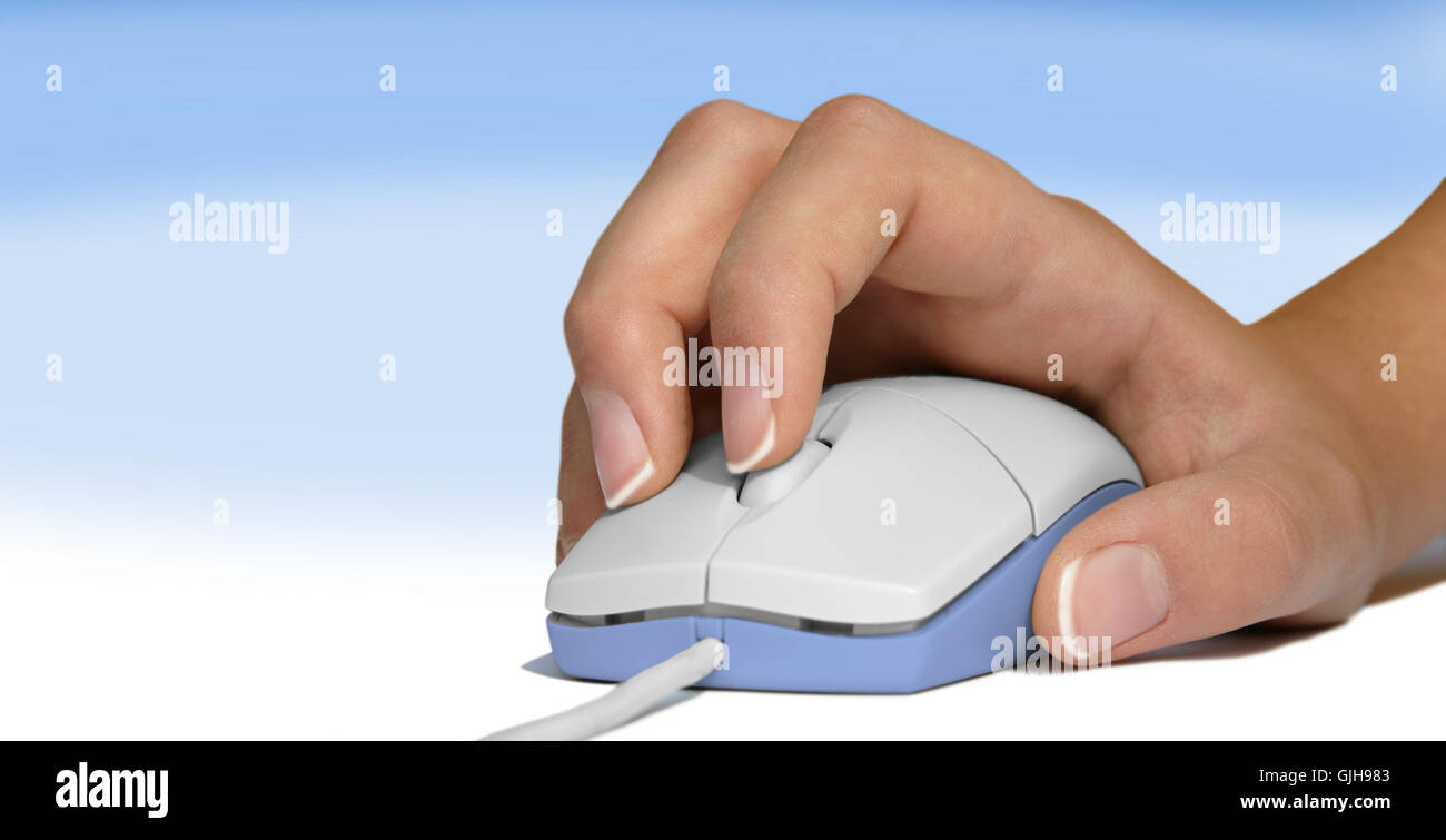 blue office hand Stock Photo - Alamy