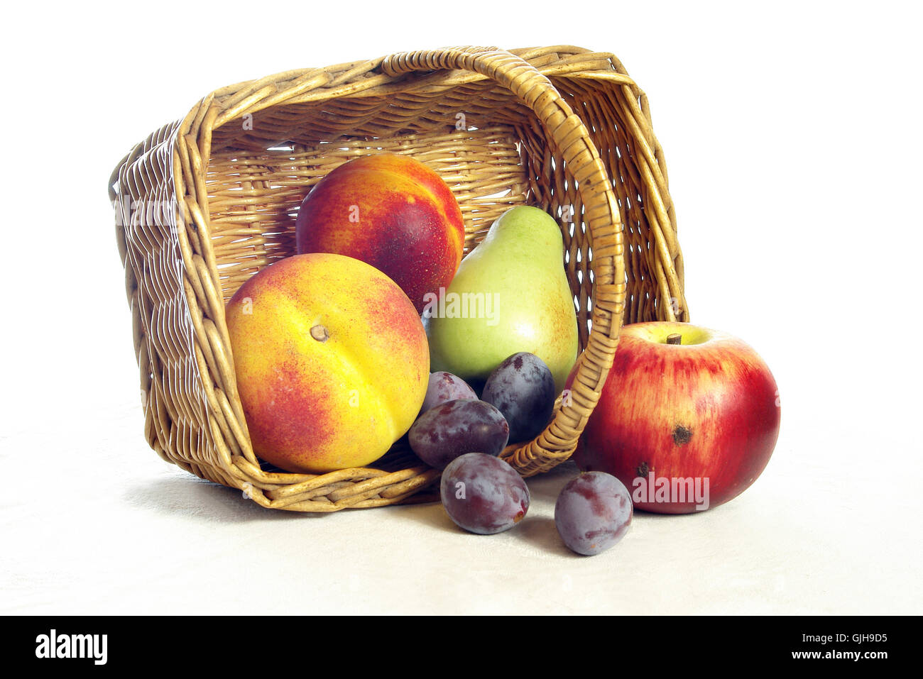 fruits in basket Stock Photo - Alamy