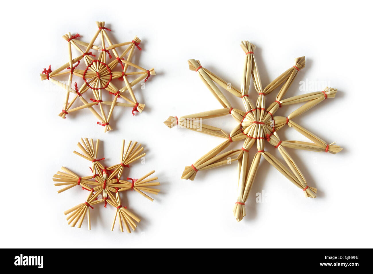 strohsterne for christmas Stock Photo - Alamy