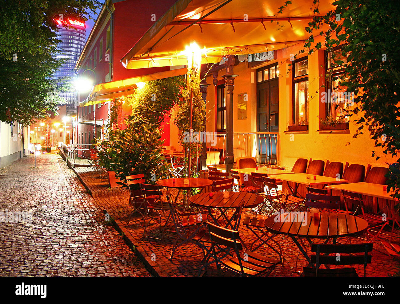 dinner at cafe Stock Photo - Alamy