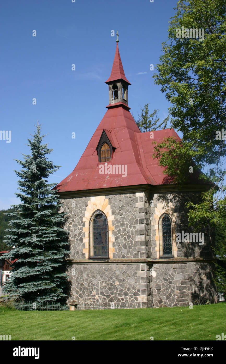 blue church tree Stock Photo - Alamy