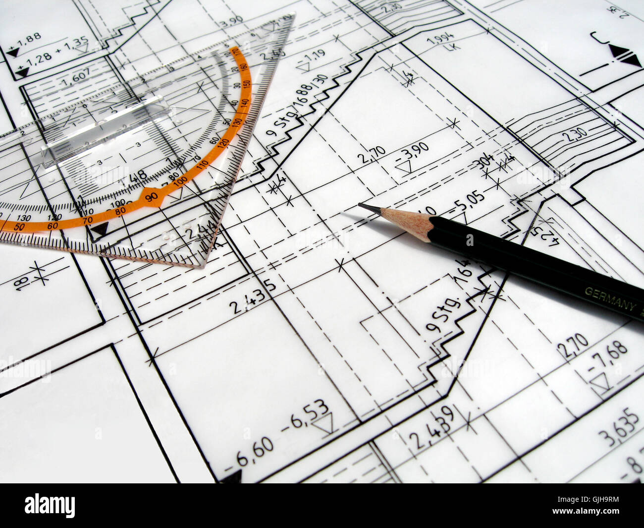 The extension plan hi-res stock photography and images - Alamy