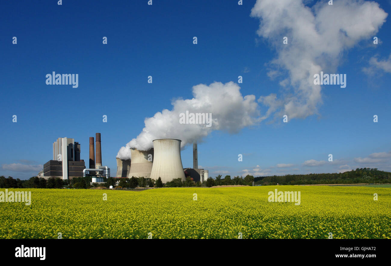 blue power station water vapor Stock Photo - Alamy