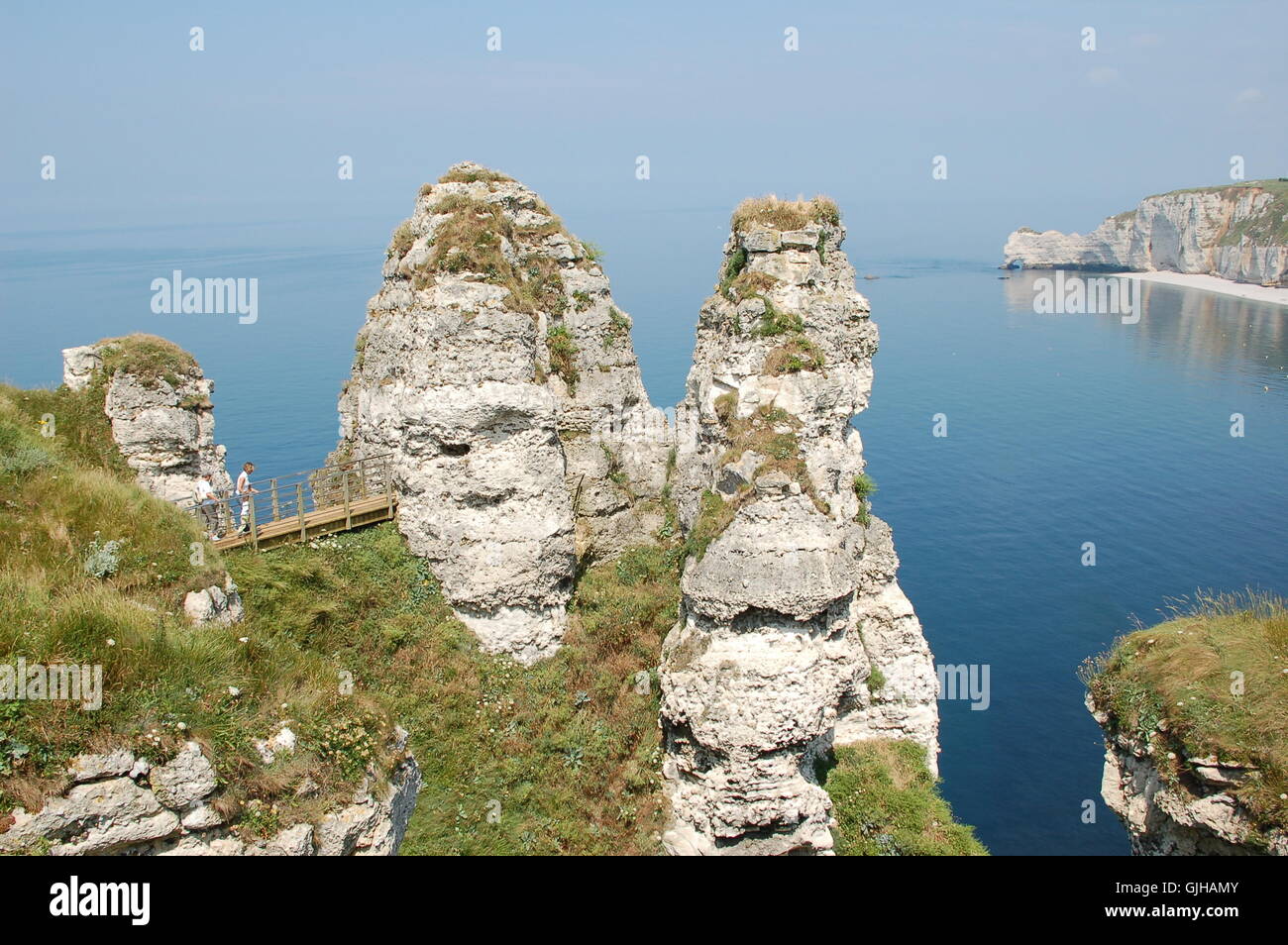 cliffs at etretat Stock Photo - Alamy