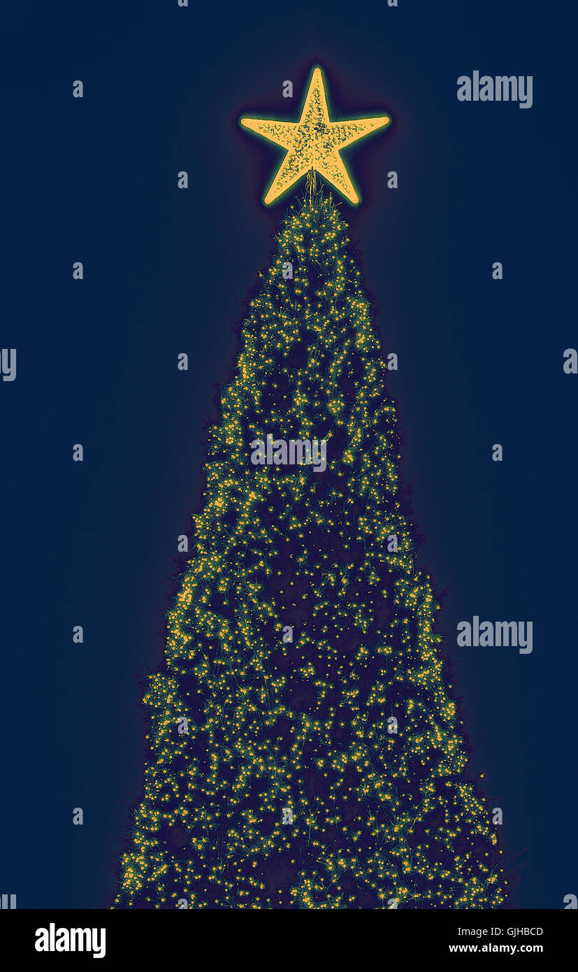 blue tree graphic Stock Photo - Alamy