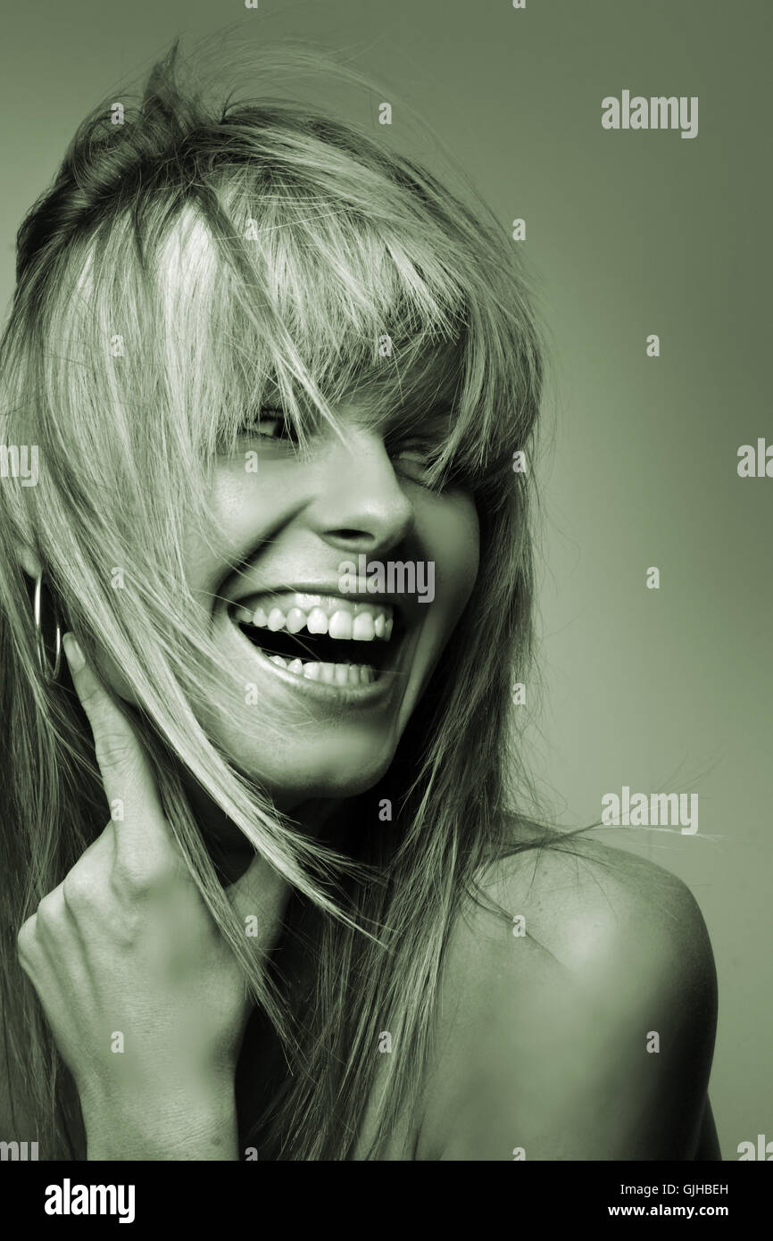 woman laugh laughs Stock Photo - Alamy