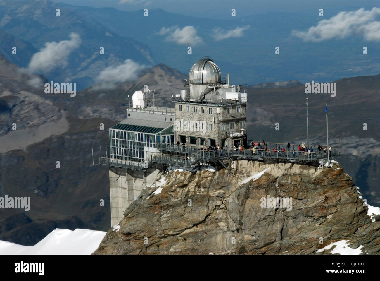 Aerial panorama view sphinx observatory hi-res stock photography and ...