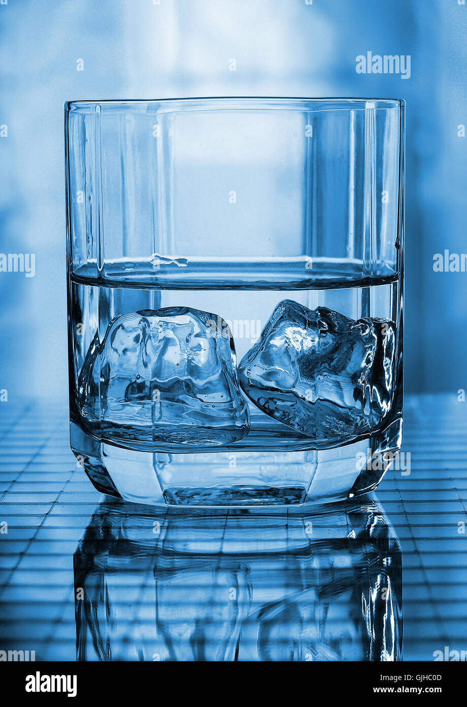 blue glass chalice Stock Photo - Alamy