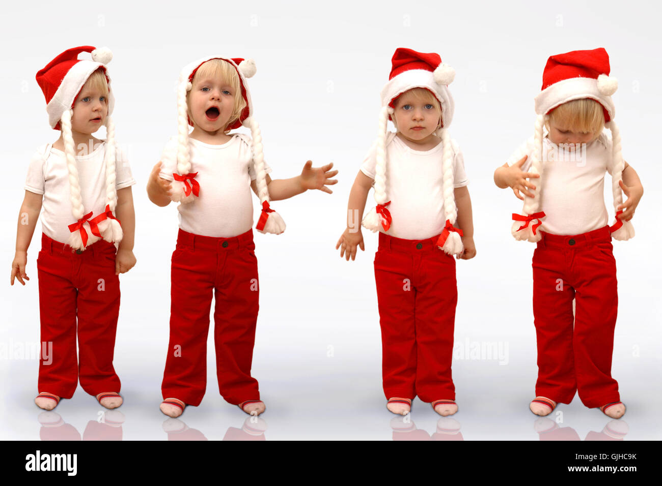 Four santas hi-res stock photography and images - Alamy